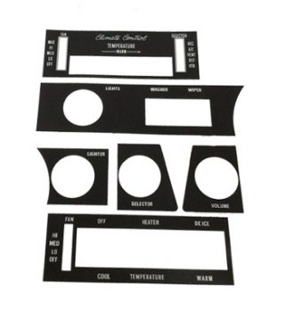 Dash Decal Kit (Black) – StageWonRestoration.com & DieCastMuscleCars.com