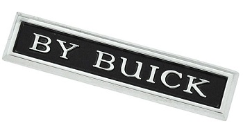 “By Buick” Trunk Lid Emblem – Stage One Restoration