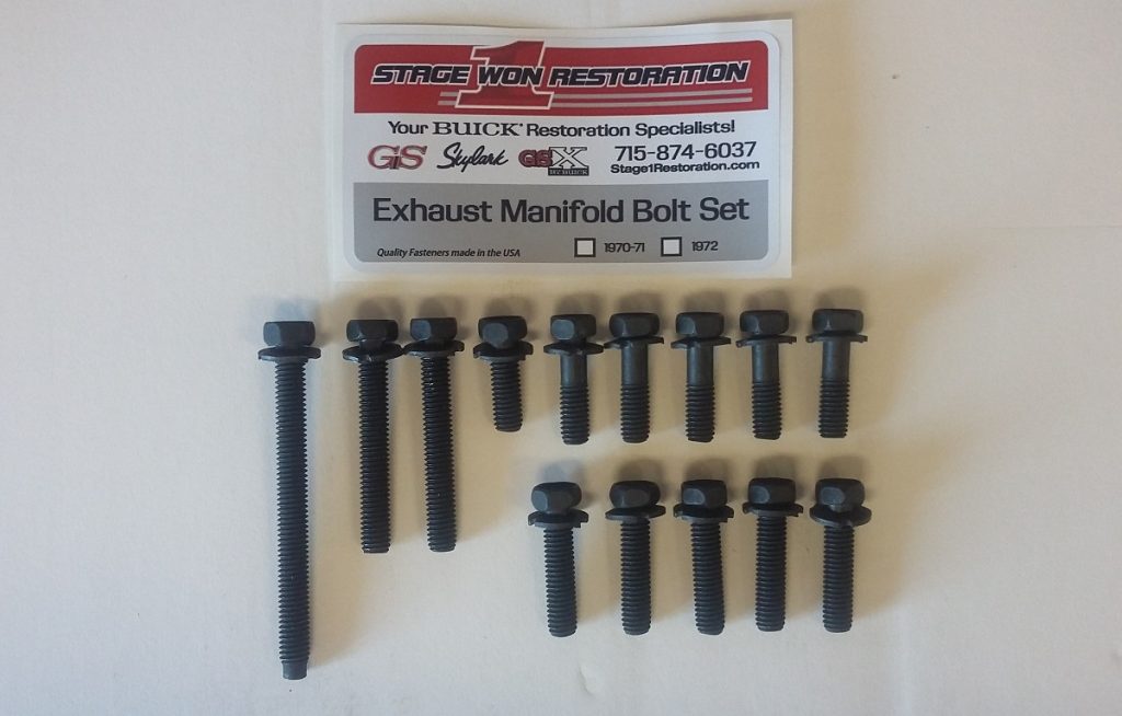 Bolt Kit – 455 Exhaust Manifold Bolt Kit – 1970 & 1971 ...