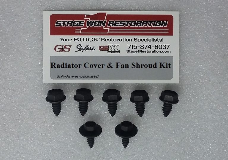 Radiator Cover & Fan Shroud Hardware Kit – StageWonRestoration.com ...