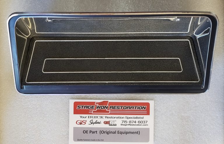 Radio Delete Plate and Bezel (Factory) – StageWonRestoration.com ...