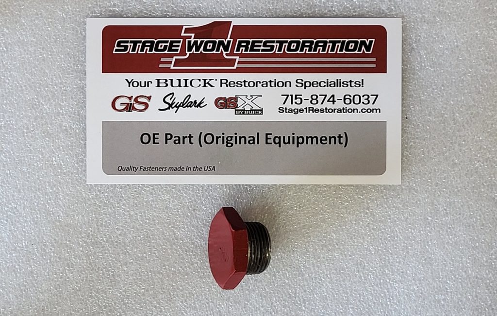 Oil Pressure Spring Plug (Cap) – StageWonRestoration.com ...